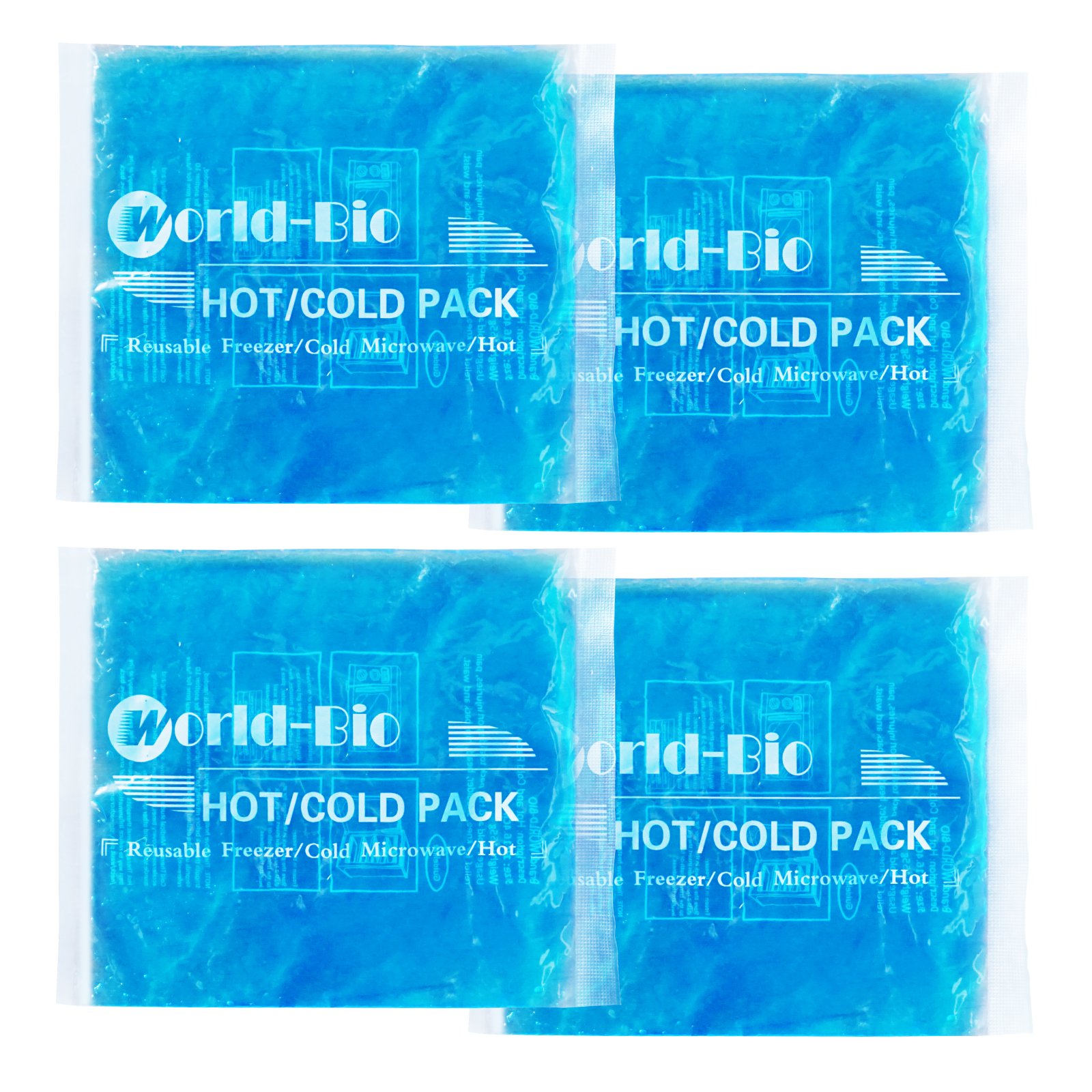 WORLD-BIO Reusable Hot Cold Pack Compress for Pain Relief Flexible ...